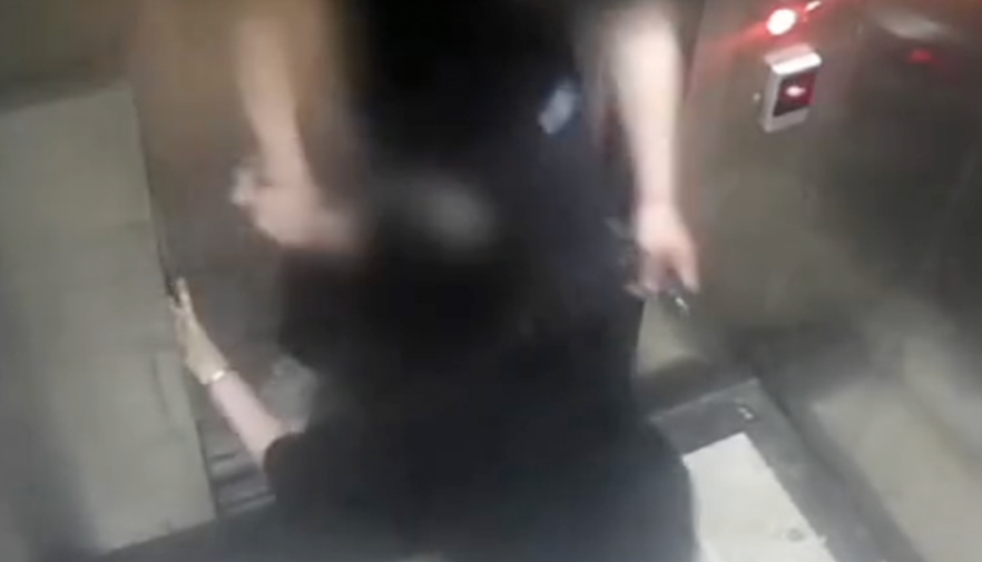 订婚强奸案电梯视频