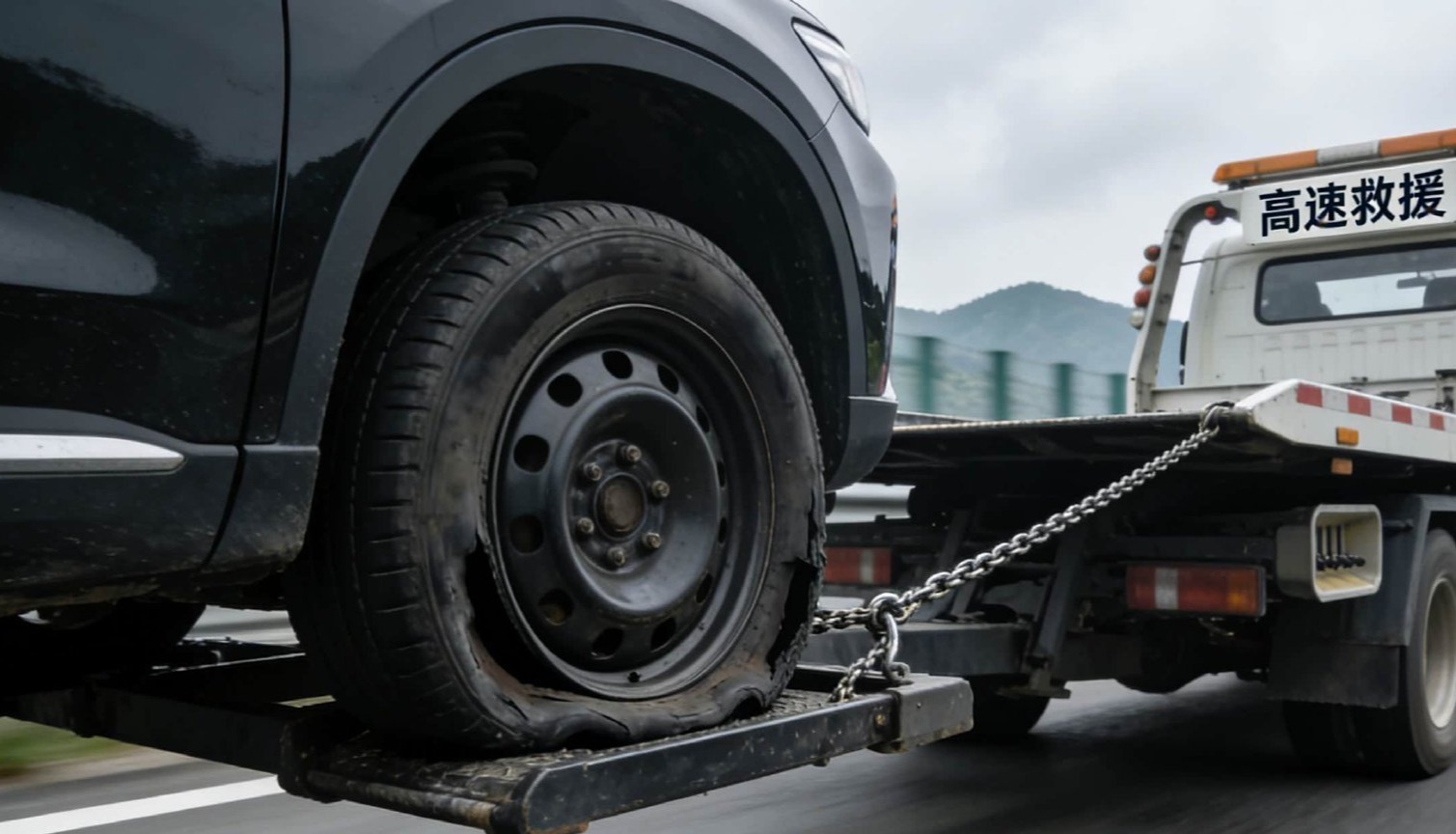 4公里收1400拖车费